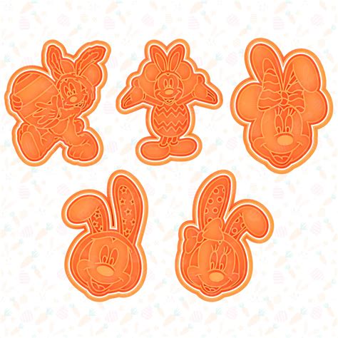 Home Decorations And Ornaments Stl Download Mickey Mouse Easter Cookie