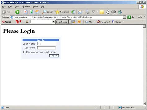 ASP NET Login Controls ASP NET