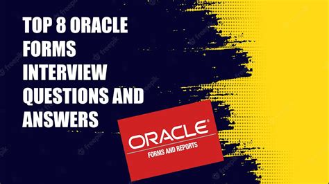 Top Oracle Forms Interview Questions And Answers YouTube