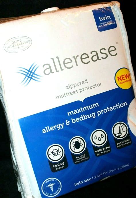 Allerease Waterproof Allergy Protection Twin Zippered Mattress