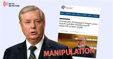 Davit Kartvelishvili Is Manipulatively Spreading Senator Lindsey Graham