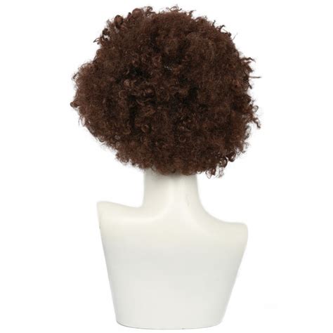 Deadpool 2 Movie Domino Short Brown Curly Cosplay Wig Free Shipping