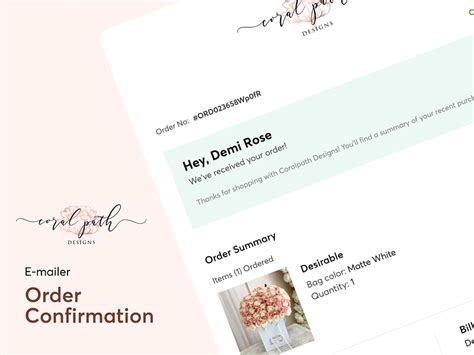 Order Confirmation Designs Themes Templates And Downloadable Graphic