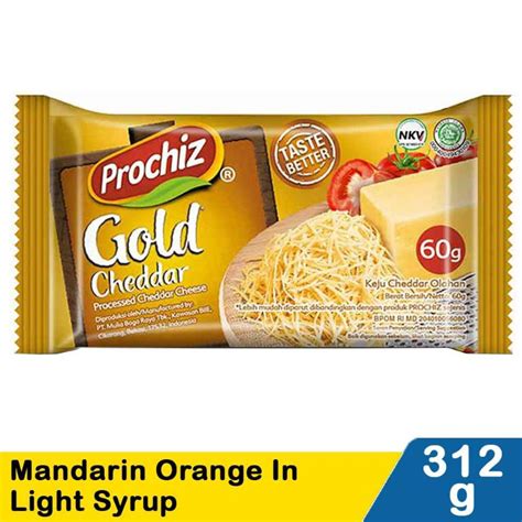 Jual Keju Procis Prochiz Keju Gold Cheddar 60gram Shopee Indonesia