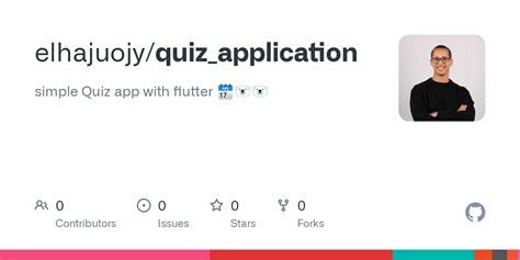 Github Elhajuojyquizapplication Simple Quiz App With Flutter 🗓️🐻