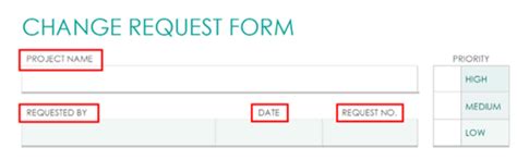 Free Change Request Forms And Templates