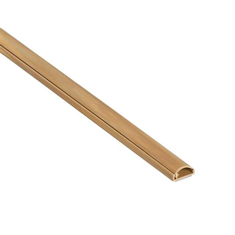 D Line Oak Effect Semi Circle Trunking Lengthw16mm L2m H8mm