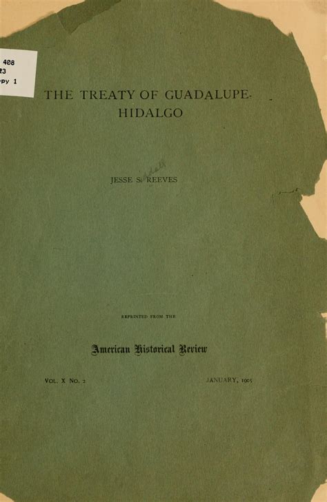 The Treaty Of Guadalupe Hidalgo Library Of Congress