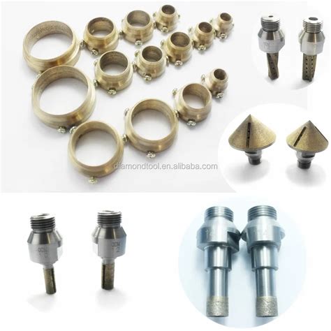 Diamond Countersink With Glass Drill Bit Diamond Chamfer Tool