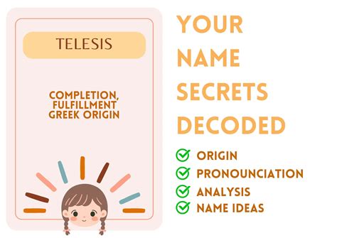 Telesis Philosophical Girl Name Meaning And Pronunciation