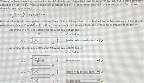 Answered When A Nonlinear Capacitor Is Present In An Lrc Circuit The
