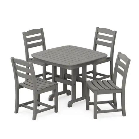 Polywood La Casa Café 5 Piece Side Chair Dining Set Casual Furniture
