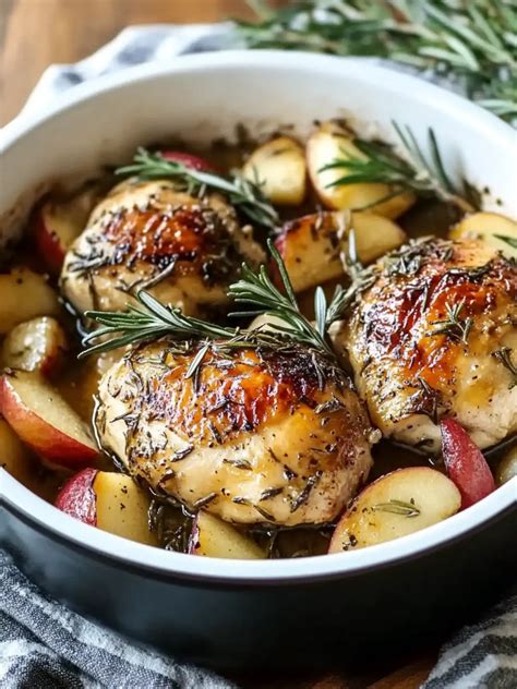 Amazing Rosemary Apple Cider Chicken Recipe For Cozy Dinners