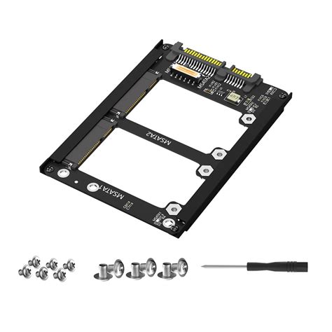 Zeiwohndc Double Msata Ssds To 25inch Sata30 6gbps Adapter Card