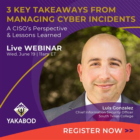 Webinar Luis Gonzales On Managing Cyber Incidents Yakabod Posted On The Topic Linkedin