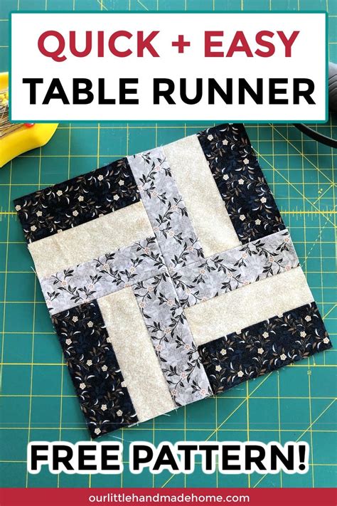 Easy Table Runner Free Brick Path Pattern For Quilters Quilted Table Runners Patterns