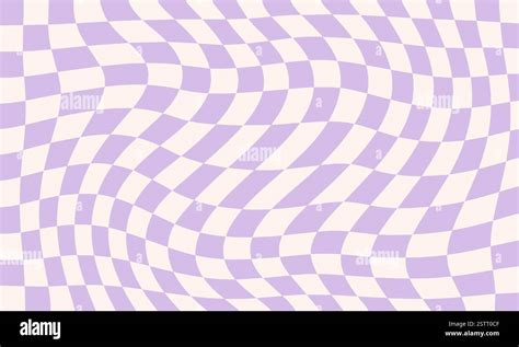 Wavy Checkered Pattern Retro Optical Illusion Design Stock Vector Image And Art Alamy