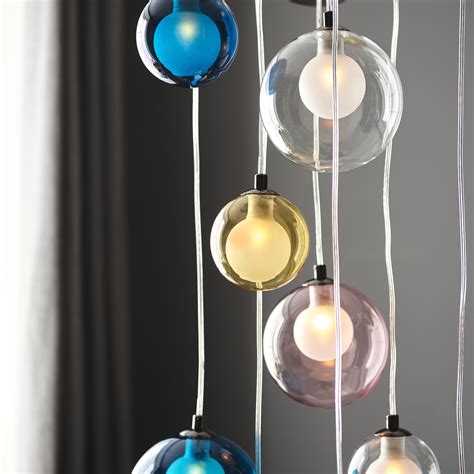 Nadia Multi Coloured 12 Light Cluster Pendant Lightbox