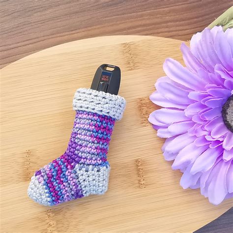 Mini Socke Sparstrumpf Häkelanleitung