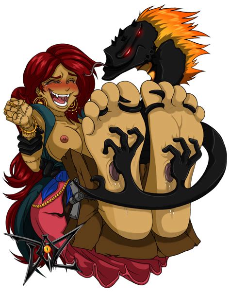 Rule 34 Blush Breasts Dazidentevil Feet Foot Fetish Licking Feet Lucy