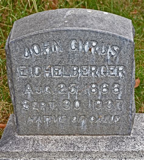 John Cyrus Eichelberger 1866 1937 Find A Grave Memorial