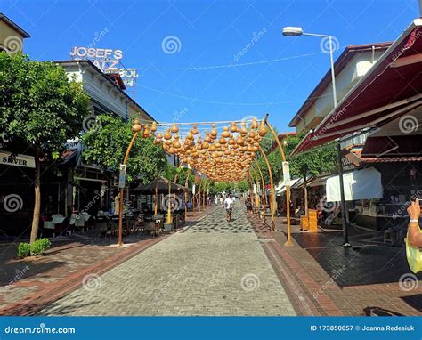 Urban Landscape In Turkish Alanya In The Old City With Interesting