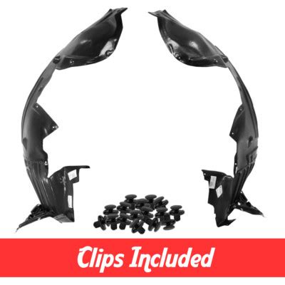 2016 2021 Honda Pilot 2017 2020 Ridgeline Front Fender Liner Set W