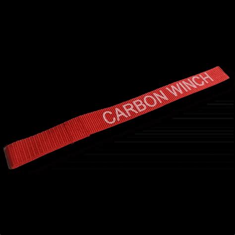 Carbon Winch Nylon Hook Strap With Logo Outback Equipment