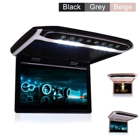 Hitcar Roof Mounted Overhead Flip Down Mp4 Mp5 Video Player Hd Led