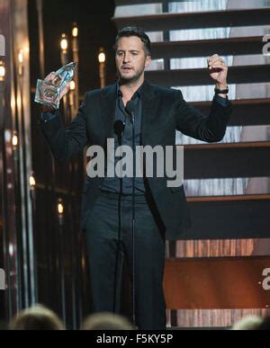 Luke Bryan Accepts The Award For Entertainer Of The Year At The 50th