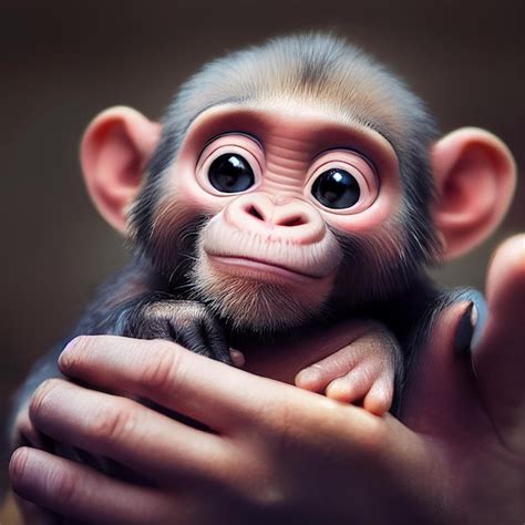 O Macaco Bebê Macaco Linda Imagem De Macaco Foto Premium