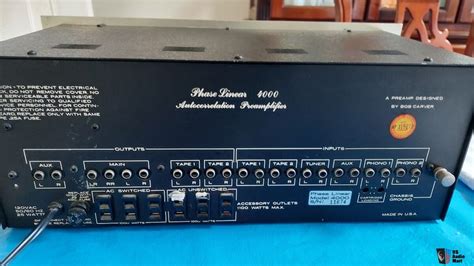 Phase Linear 4000 Preamplifier Very Clean Photo 4484609 Us Audio Mart