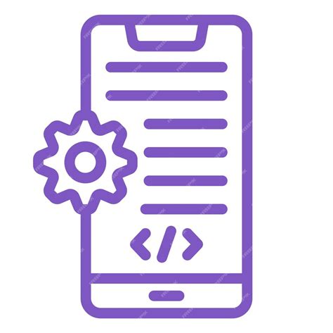 Premium Vector App Development Vector Icon Design Illustration