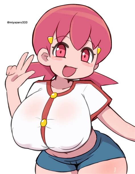 Miyazero Whitney Pokemon Nintendo Pokemon Pokemon Hgss Highres 1girl Breasts Large