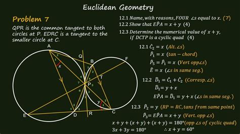 Euclidean Geometry Caps Grade 11 Theorems Exam Problems Youtube