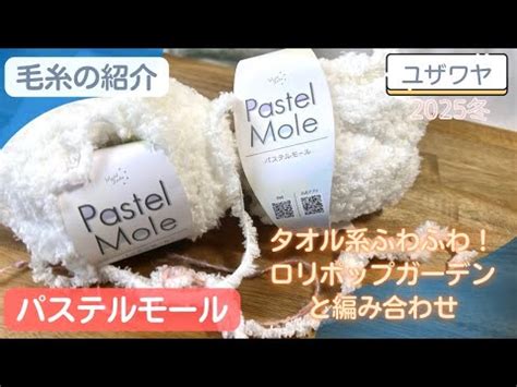 【ユザワヤオリジナル】パステルモール【購入品紹介・毛糸】ロリポップガーデンと編み合わせ Youtube