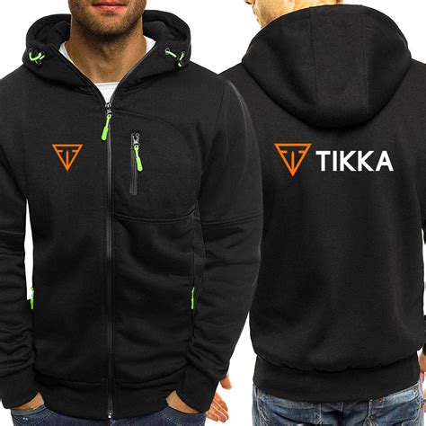 Tikka By Sako Finland Firearms Logo 2022 Mens New Hooded Coats Casual
