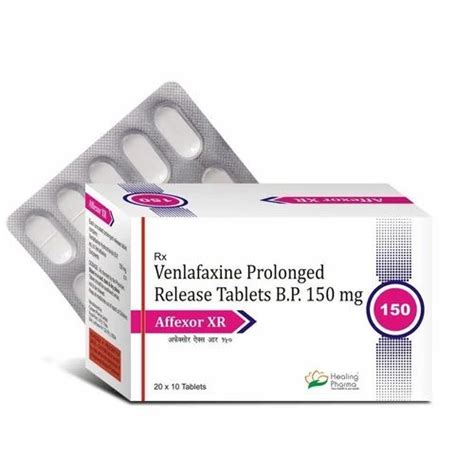 150mg Affexor Xr Venlafaxine Prolonged Release Tablets At ₹ 180box
