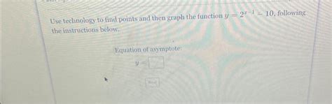 Solved Use Technology To Find Points And Then Graph The Chegg