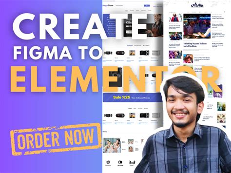 responsive figma to elementor pro website upwork