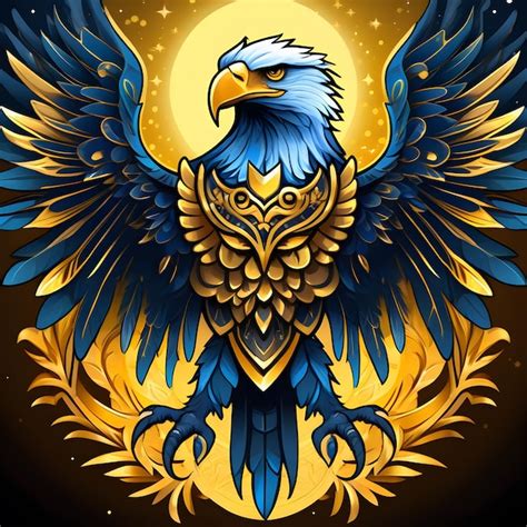 Premium Ai Image Eagle Design With Flapping Wings