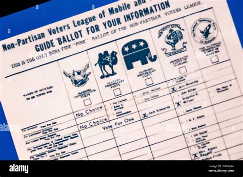 A Guide Ballot For The Non Partisan Voters League Of Mobile And Mobile