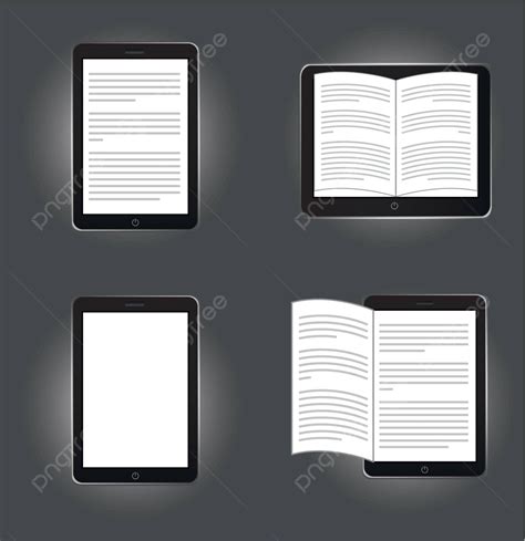 Ebook Illustration Modern Electronic Vector Illustration Modern