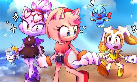 At The Beach Artist Evesonic Rcreamtherabbit