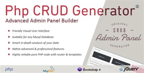 دانلود اسکریپت Php Crud Generator مسترکد