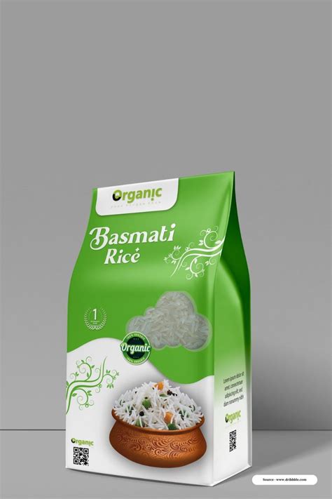 Creative Basmati Rice Packaging Design