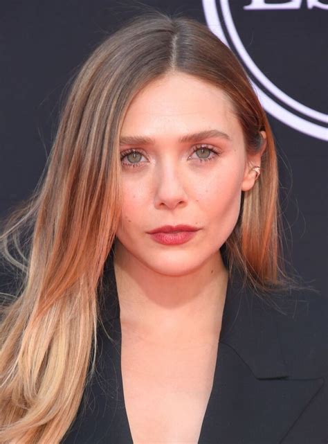 Elizabeth Olsen Straight Hair