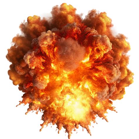Huge Fireball Explosion With Bright Flames 50762311 Png
