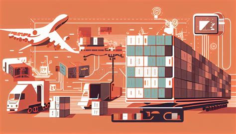 Modern System Transportation And Logistic Import Export Generative Ai