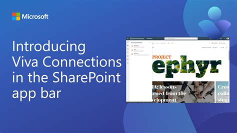 Introducing Viva Connections In The Sharepoint App Bar Dy7ufebr Sharepoint